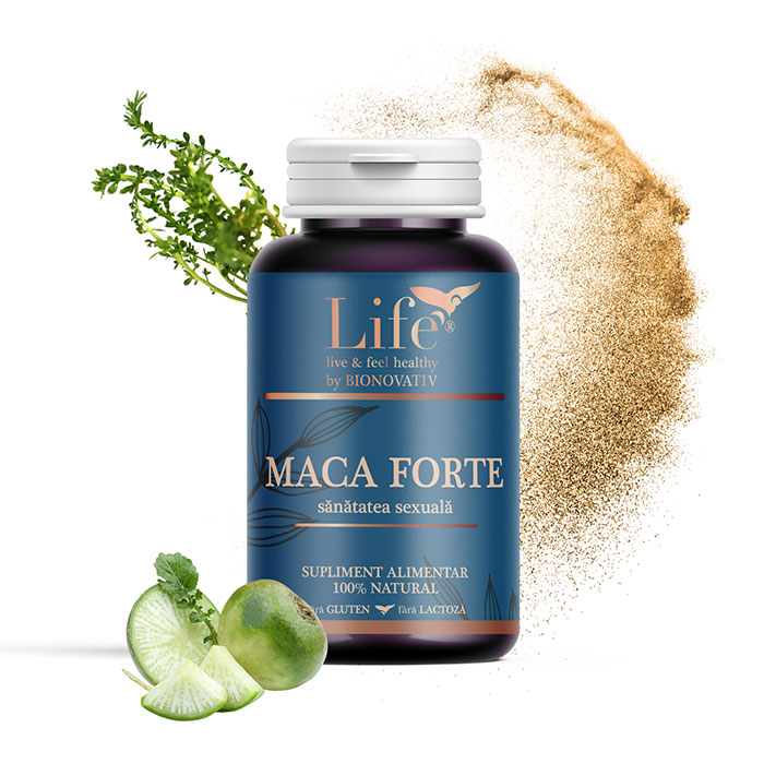 MACA FORTE - 60 capsule - ⭐Comanda online! - Life Bio