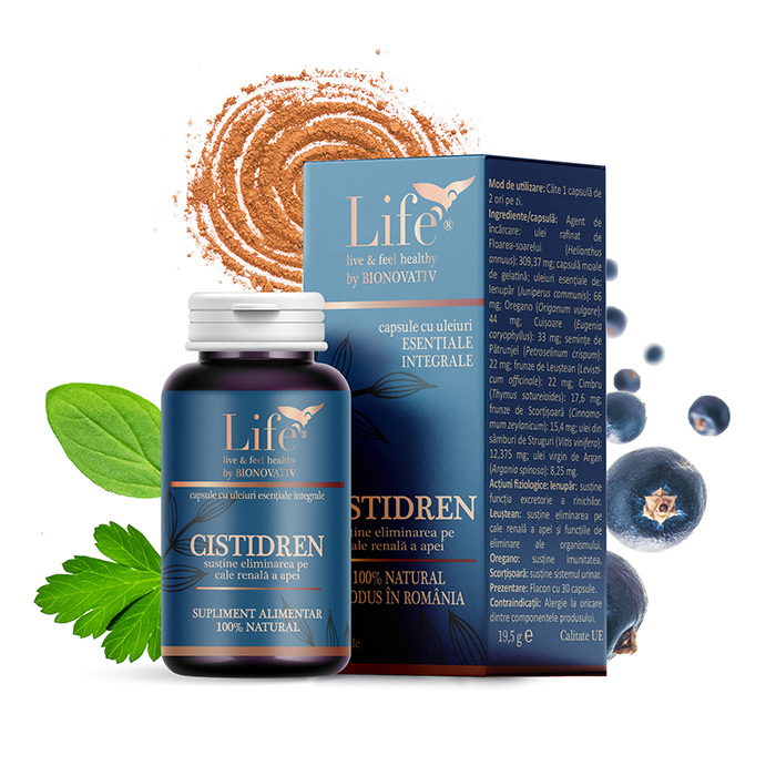 CISTIDREN – capsule - combate cistitele și infecțiile urinare- Life Bio